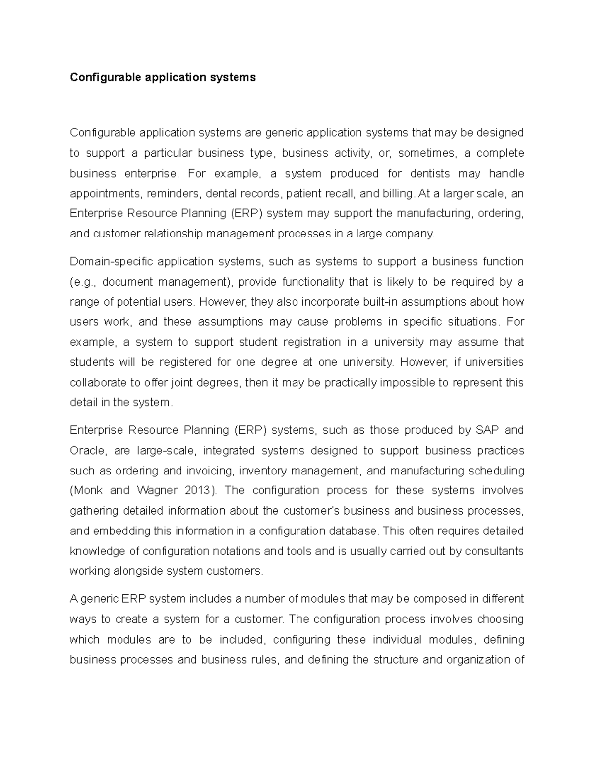 Configurable application systems - Configurable application systems ...