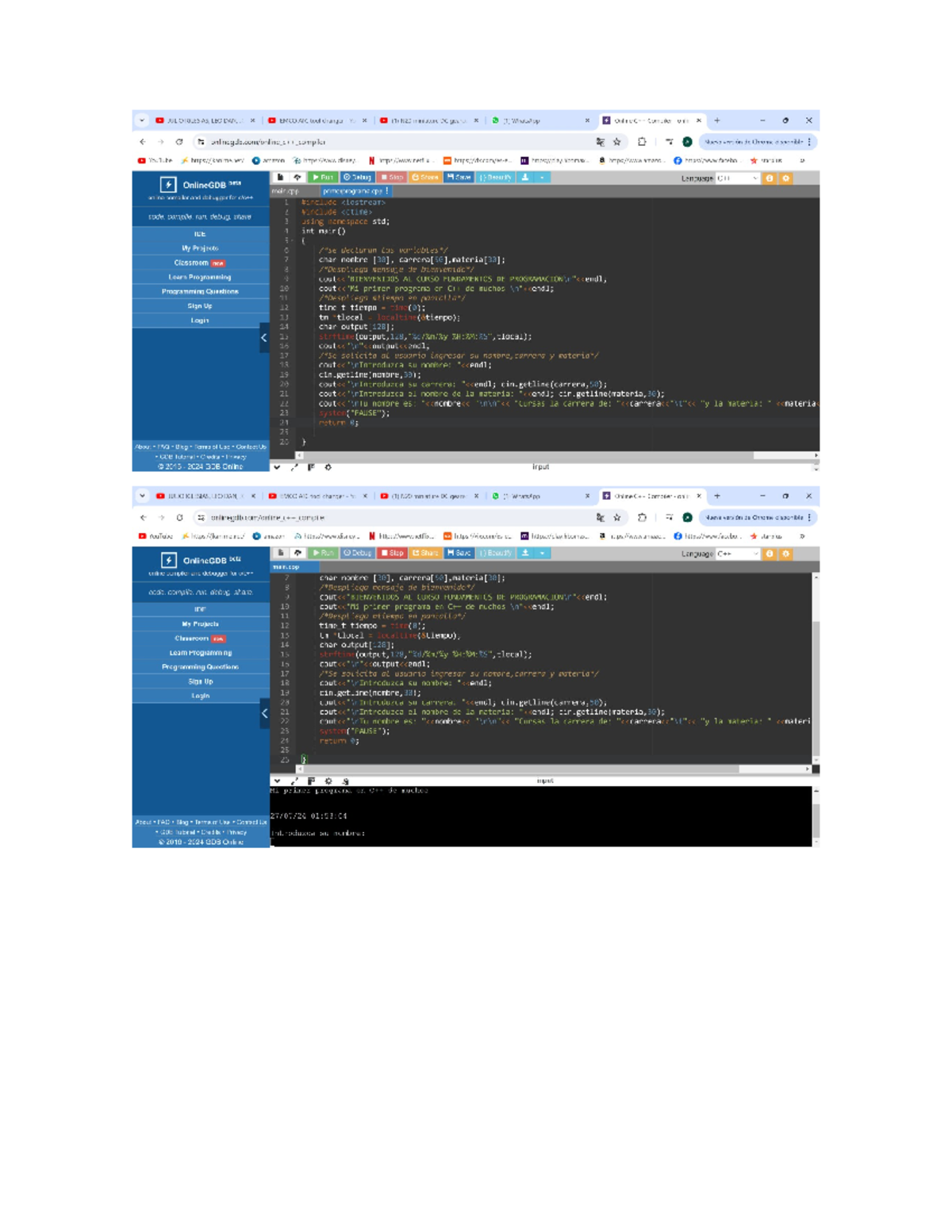 Primer programa - Studocu