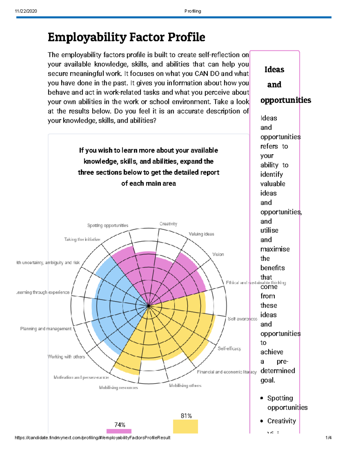 Employability Factor - It focuses on what you CAN DO and what you have ...