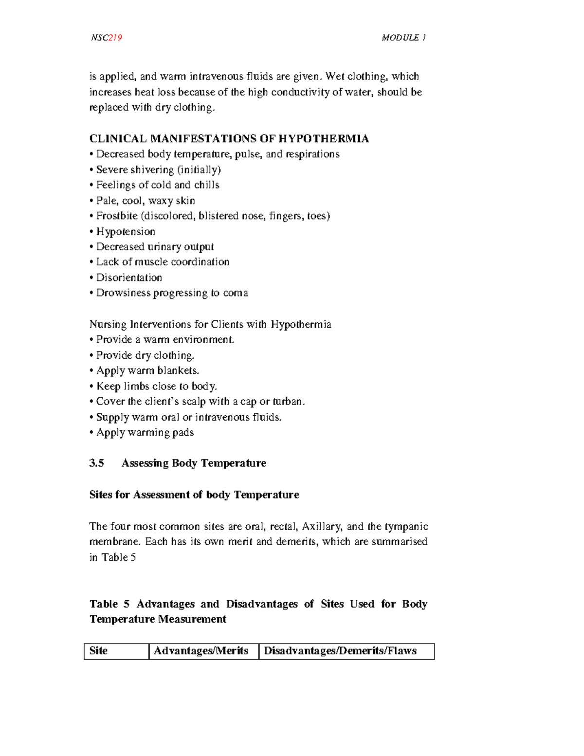 Foundation of professional nursing 33 - NSC 219 MODULE 1 is applied ...