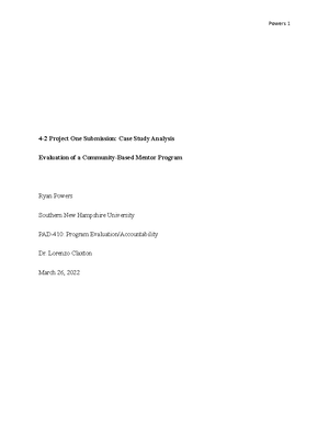 4-2 Project One Module 4 Case Study Final - 4-2 Project One Submission ...