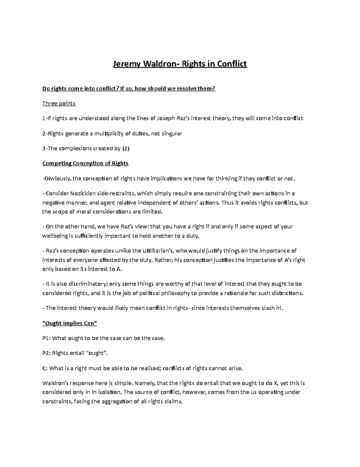 Jeremy Waldron - cdfv zcdvd - Jeremy Waldron- Rights in Conflict Do ...