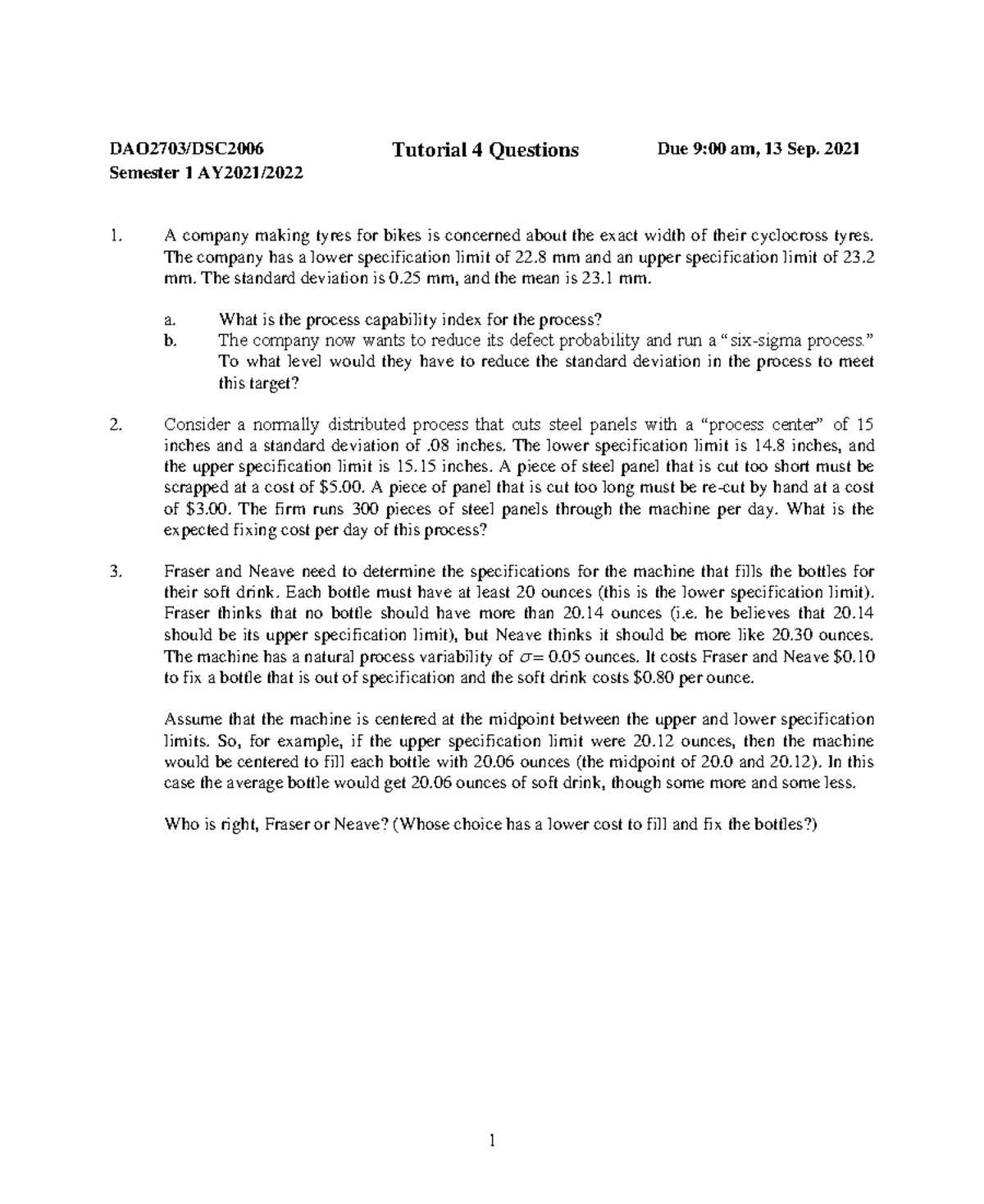 Tutorial 4 Questions - DAO2703 - NUS - Studocu