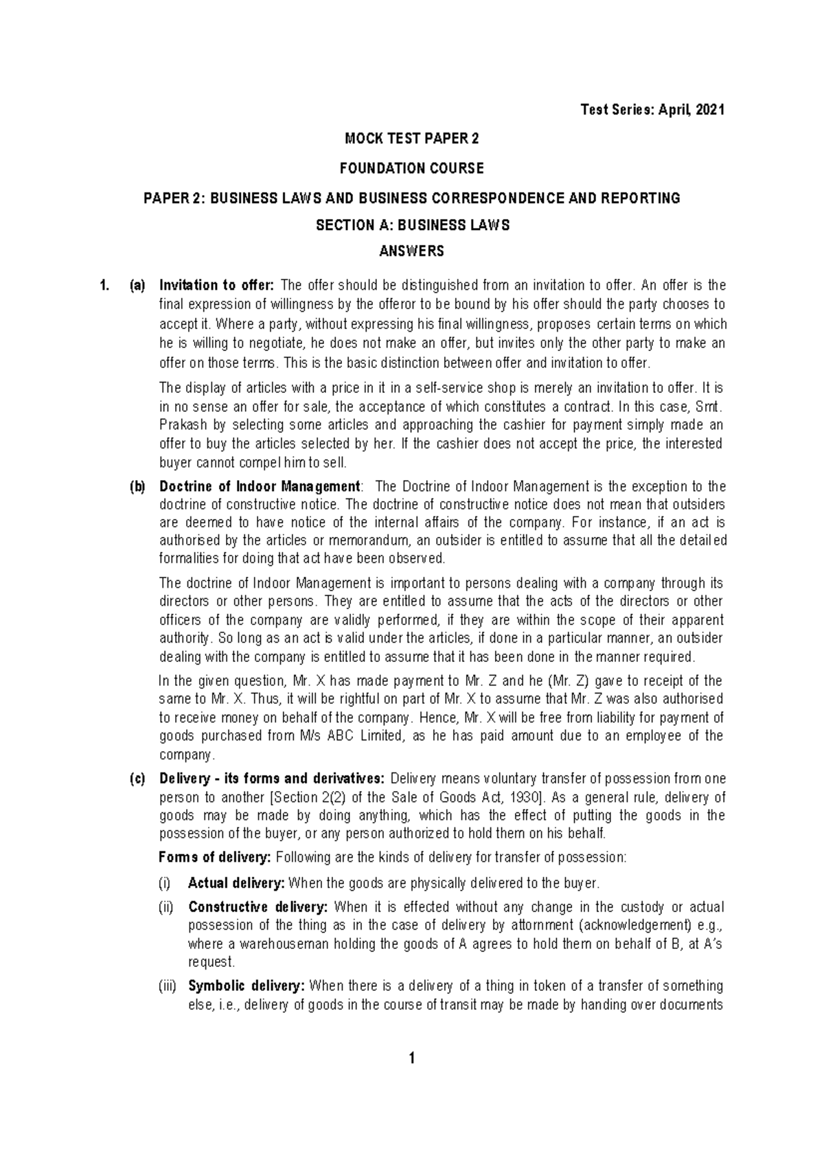 64598 bos290421 a p2 fnd - Test Series: April, 2021 MOCK TEST PAPER 2 ...