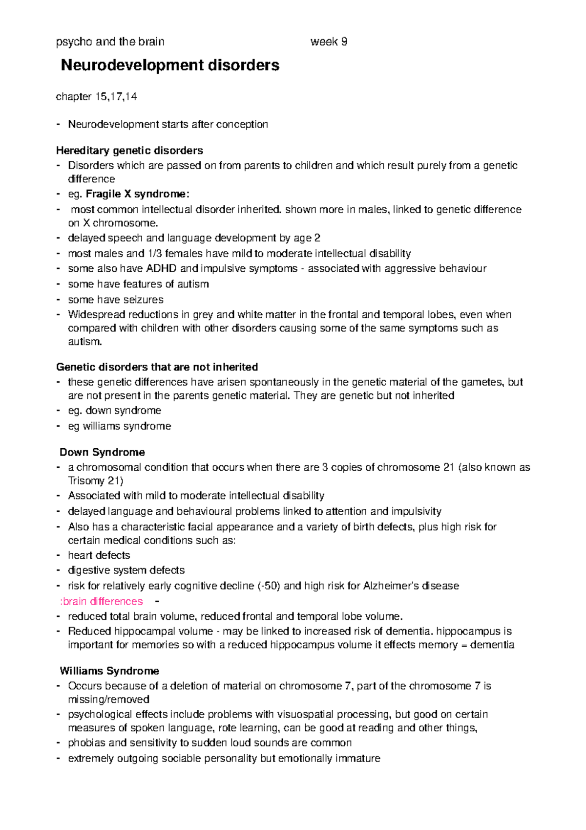 Neurodevelopmental disorders - Neurodevelopment disorders chapter 15,17, - Neurodevelopment ...