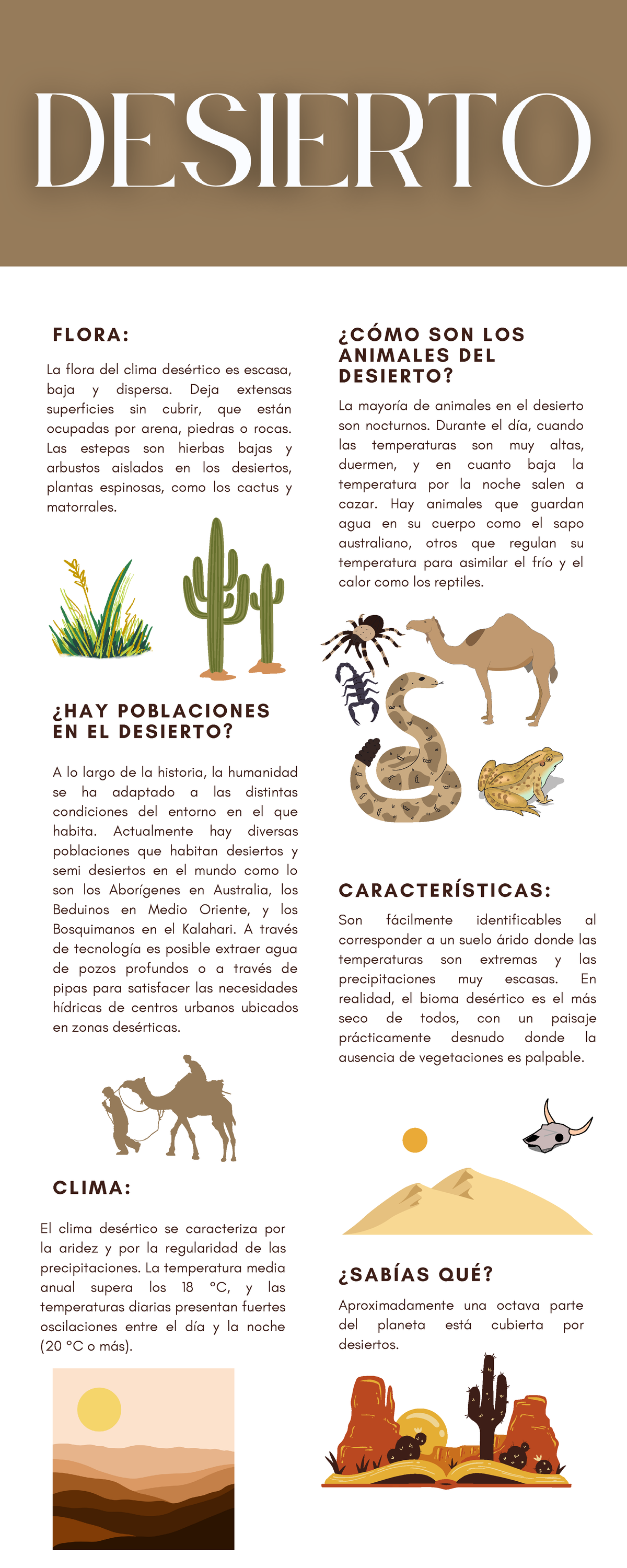 Desierto - C A R A C T E R Í S T I C A S : Son fácilmente ...