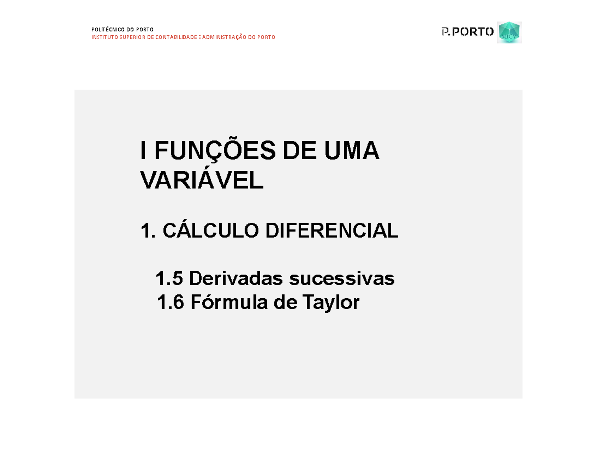 4 F Taylor - Sum INSTITUTO SUPERIOR DE CONTABILIDADE E ADMINISTRAÇÃO DO ...