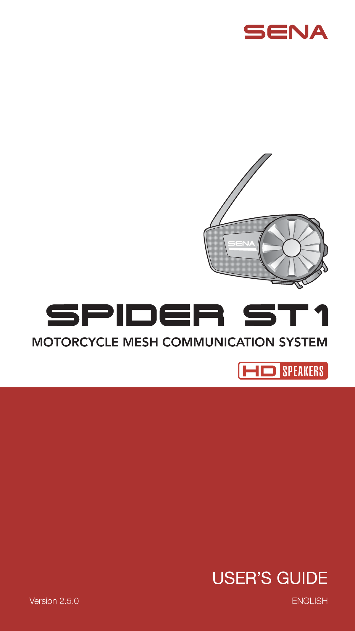 Users Guide Spider ST1 2 - MOTORCYCLE MESH COMMUNICATION SYSTEM USER’S ...