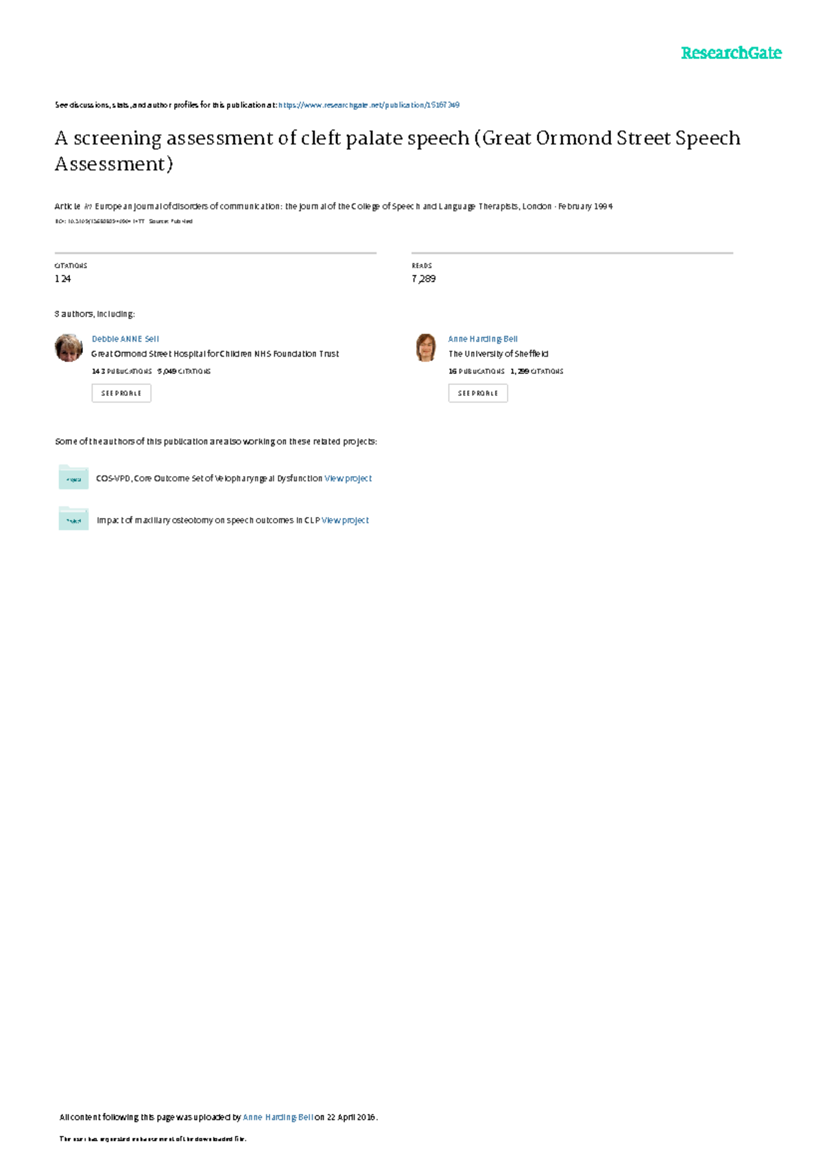 Gosspass 98Sell Harding Grunwell 1999 Ijlcd - See discussions, stats ...