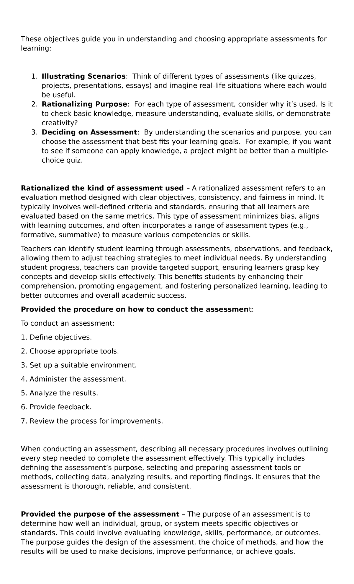 Report kn ma'am bajet - Summary Educ synthesis - These objectives guide ...