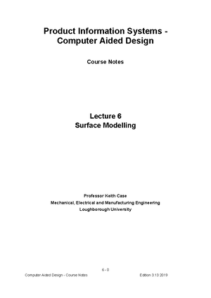 Lecture 11 - Prof Keith Case - 11 - 0 Product Information Systems ...