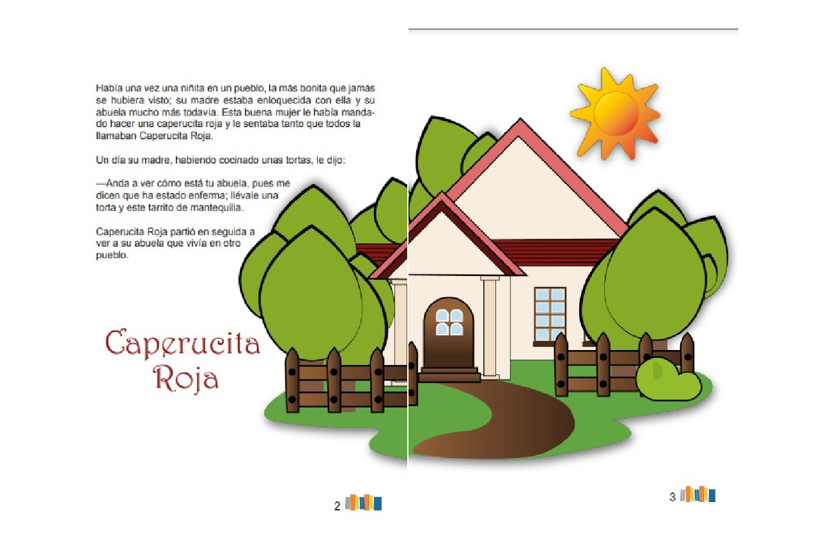Caperucita ROJA - Habia una vez una niñita en un pueblo, la más bonita ...