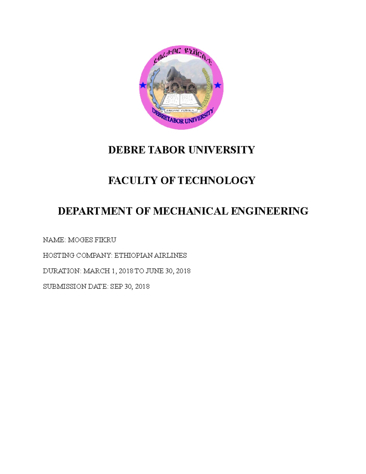 Debre Tabor University - investment - Studocu