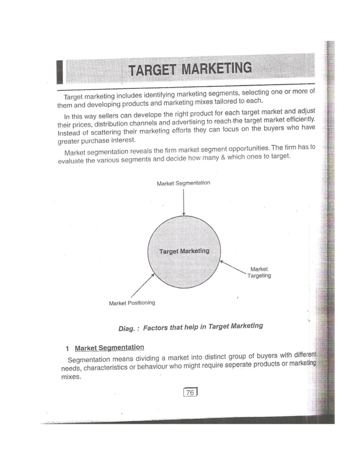 M Target Marketing - notes - Commerce - Studocu