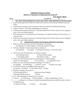 English Model EXAM Grade 12 - ADDIS ABABA CITY EDUCATIN BUREAU 2012/ ...