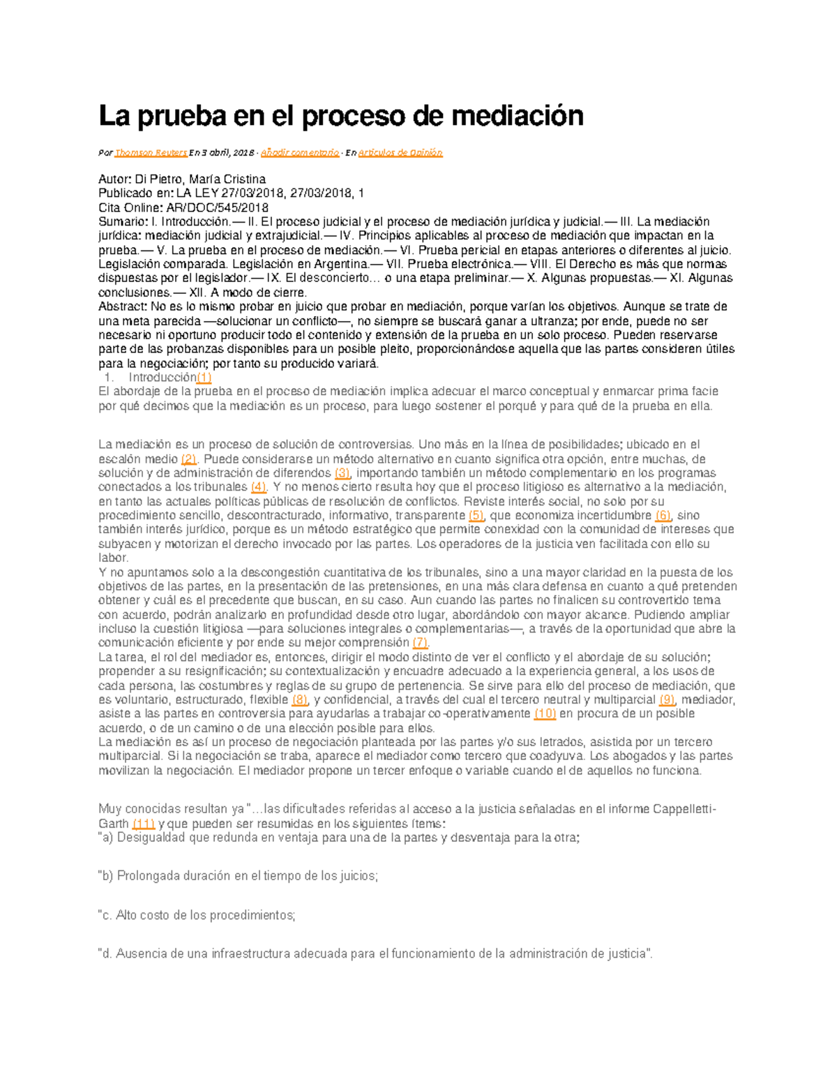 La prueba en el proceso de mediación .Prueba electronica - La prueba en el proceso de mediación ...