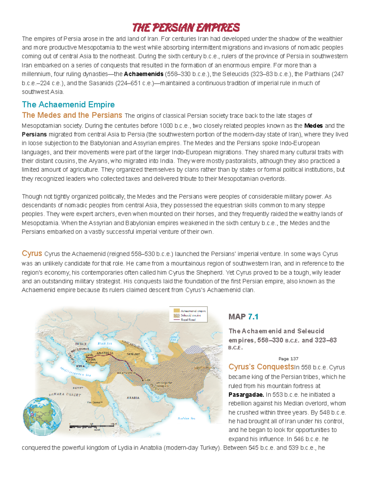 Condensed 23-24 Version Persian Empire Bentley Reading WHI 1 - THE ...