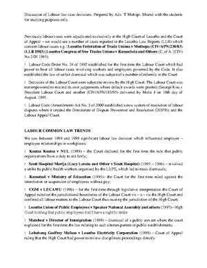 Labour Codes of Good Practice 2003 2 - LESOTHO GOVERNMENT NOTICE NO. 4 ...