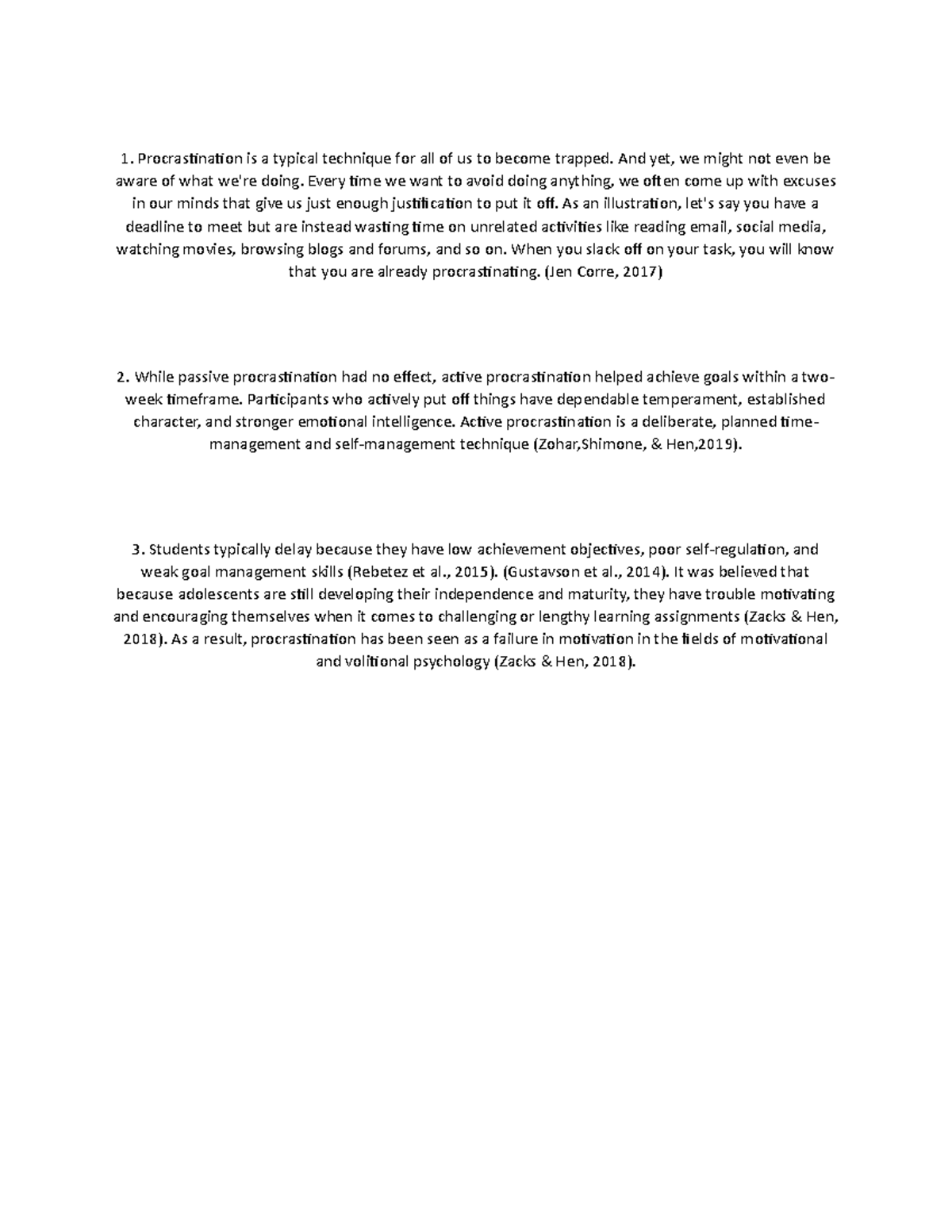 MJ-Foreign-Literature - Procrastination is a typical technique for all ...