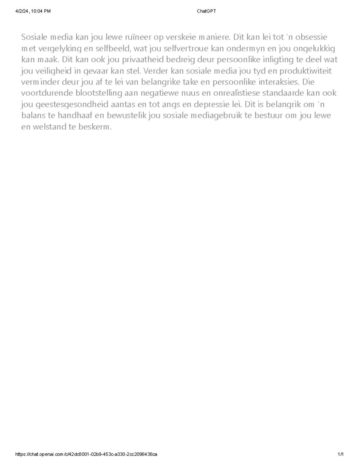 Chat GPT - vshsh - 4/2/24, 10:04 PM ChatGPT chat.openai/c/42dc8001-02b9 ...