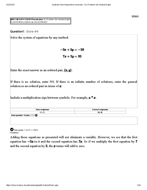 Module Seven Problem Set - Page: 1 of 1 Rows: 1 - 10 of 10 - 0 Question ...