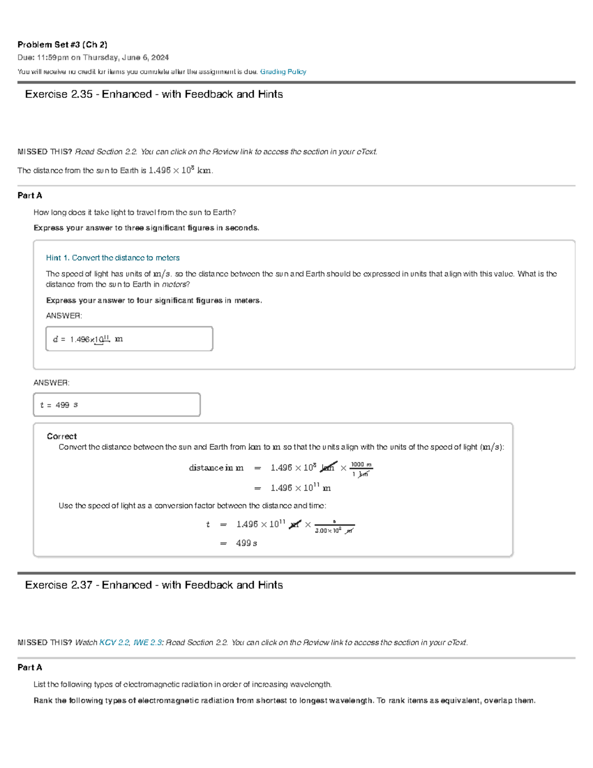 Problem Set 3 Ch 2 Problem Set 3 Ch 2 Due 11 59pm On Thursday