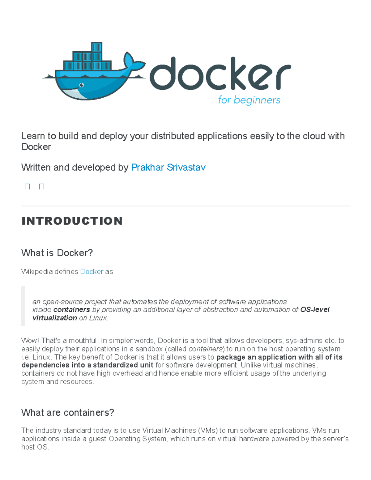 A Docker Tutorial For Beginners Help Learn To Build And Deploy Your