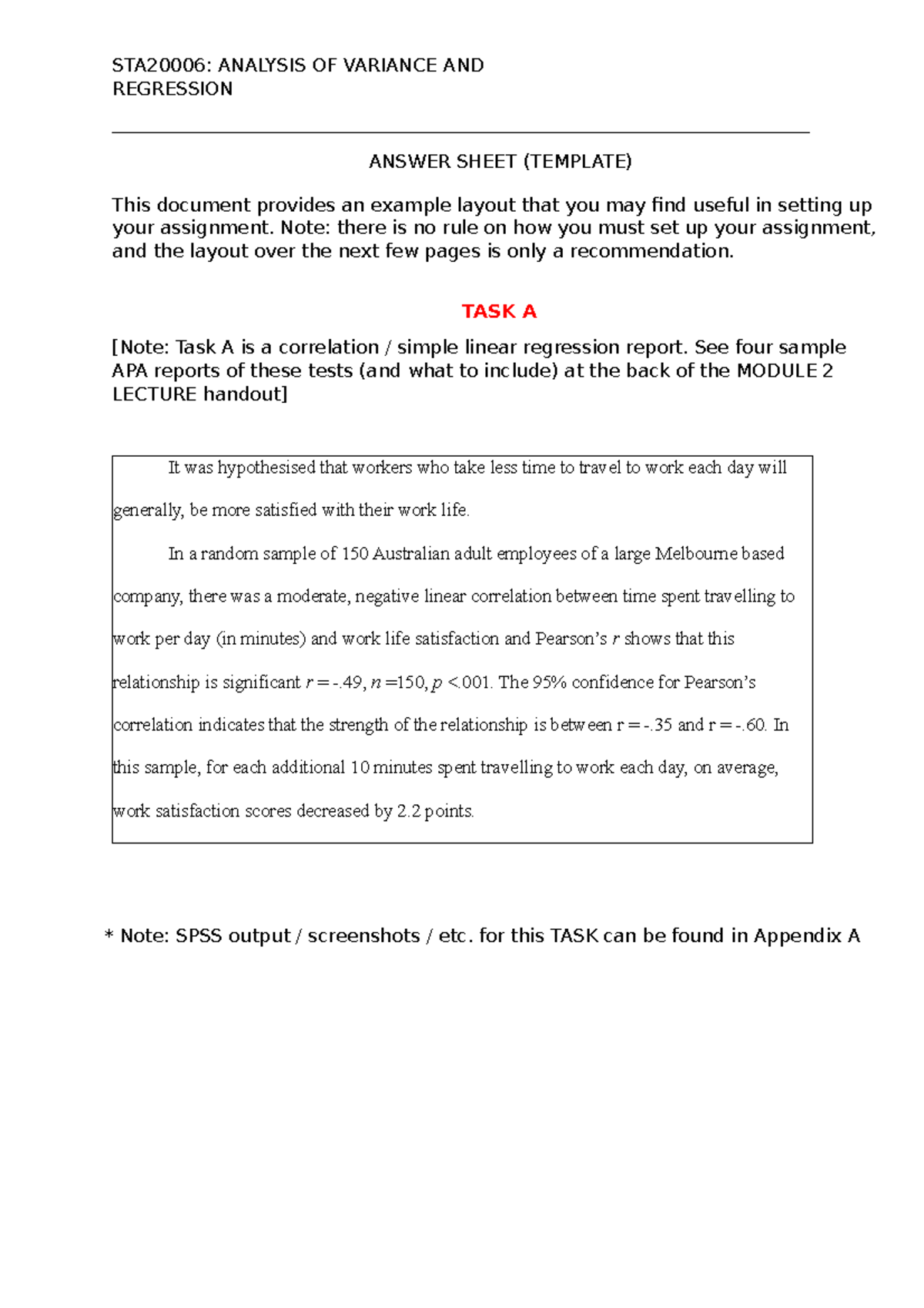 Answer Sheet Assign 2 - Distinction mark received - ANSWER SHEET ...