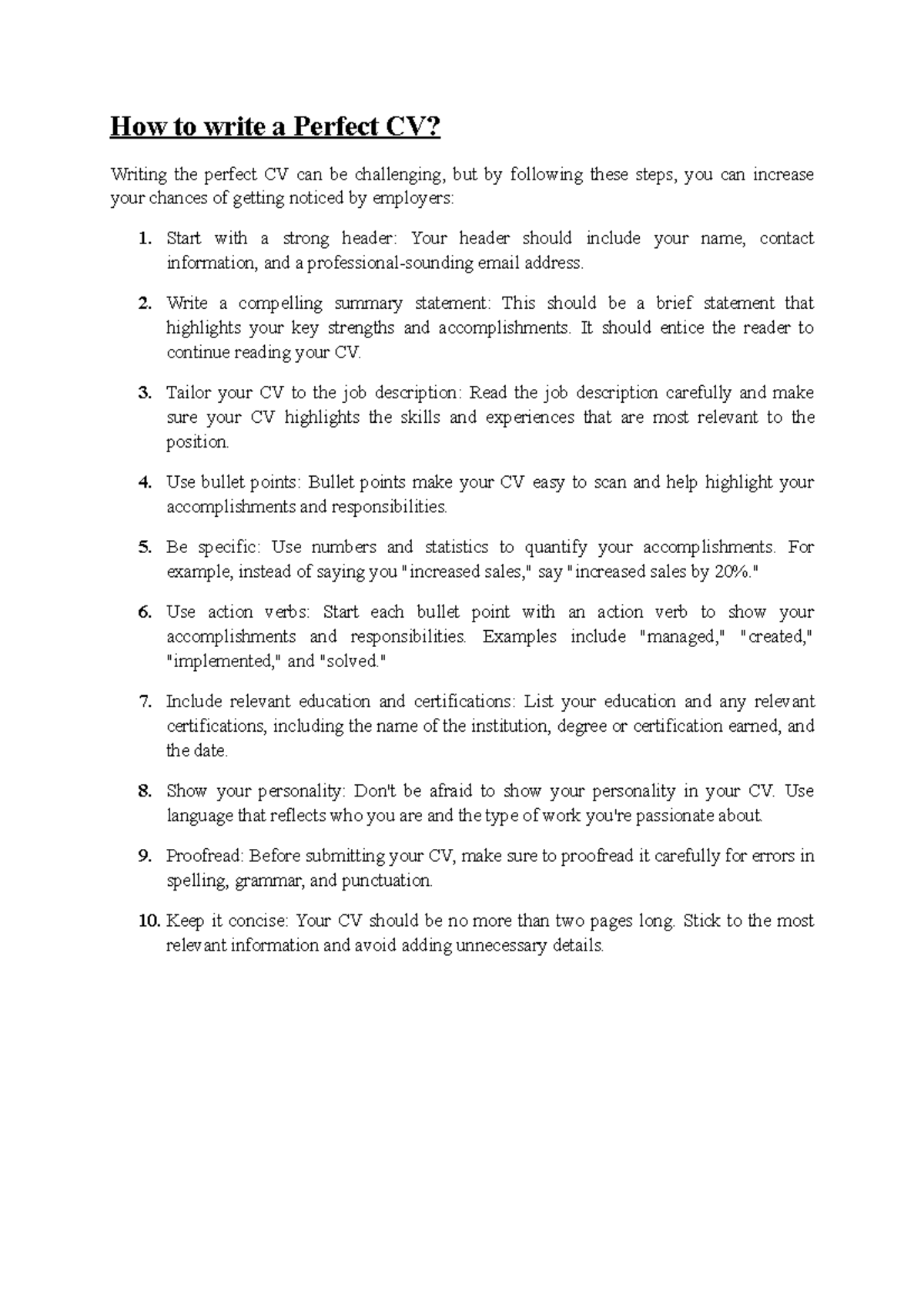 CV How To Write A Cv How To Write A Perfect CV Writing The Perfect cv-how-to-write-a-cv-how-to-write-a-perfect-cv-writing-the-perfect