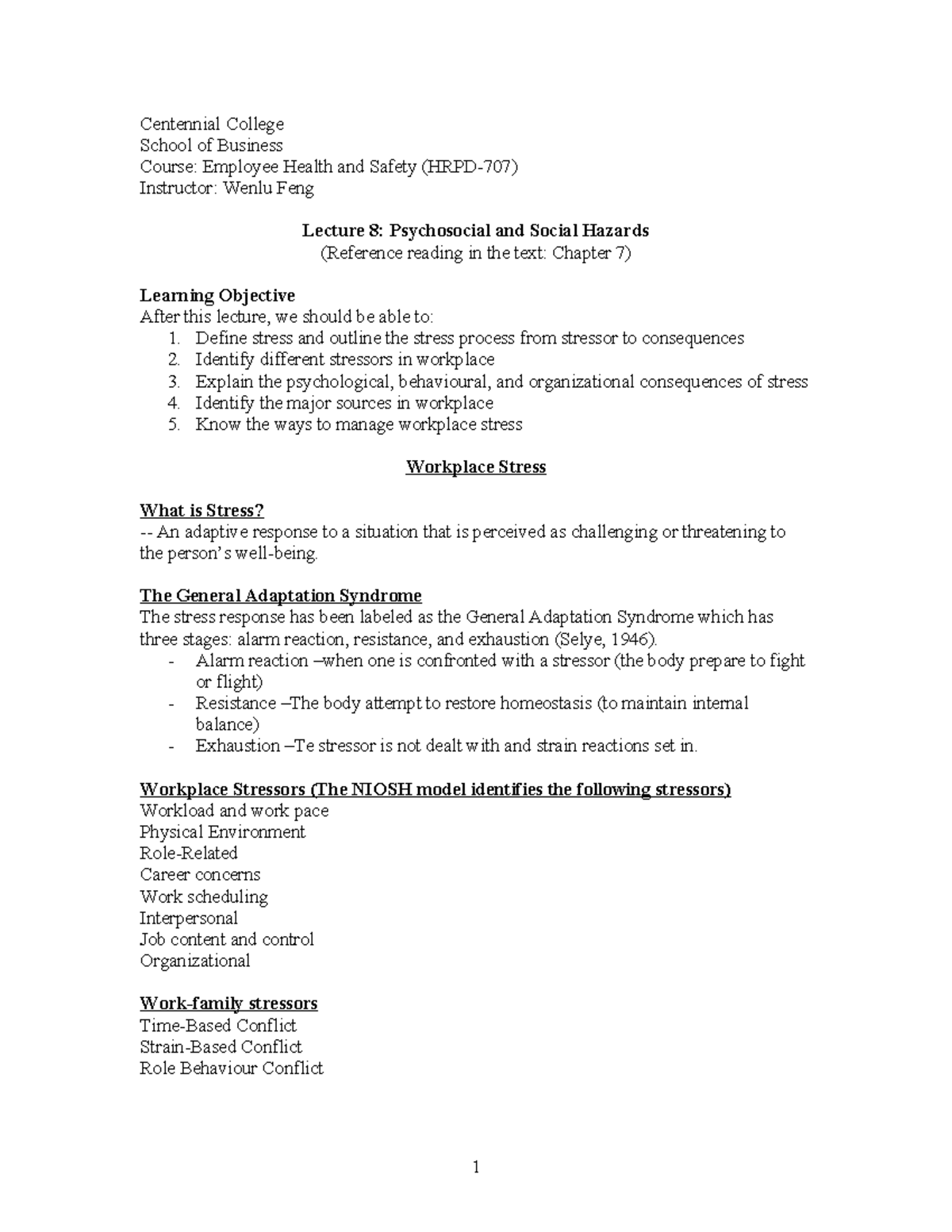 Chapter 7 - PPT - Centennial College School of Business Course ...