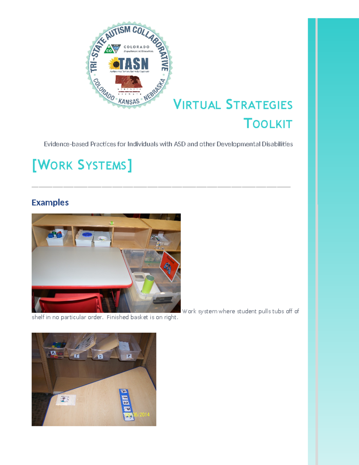 Work system example page - VIRTUAL STRATEGIES TOOLKIT Evidence-based ...