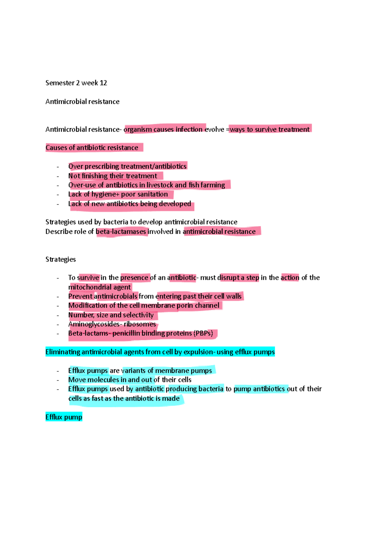 Semester 2 week 12 - comprehensive set of notes - Semester 2 week 12 ...