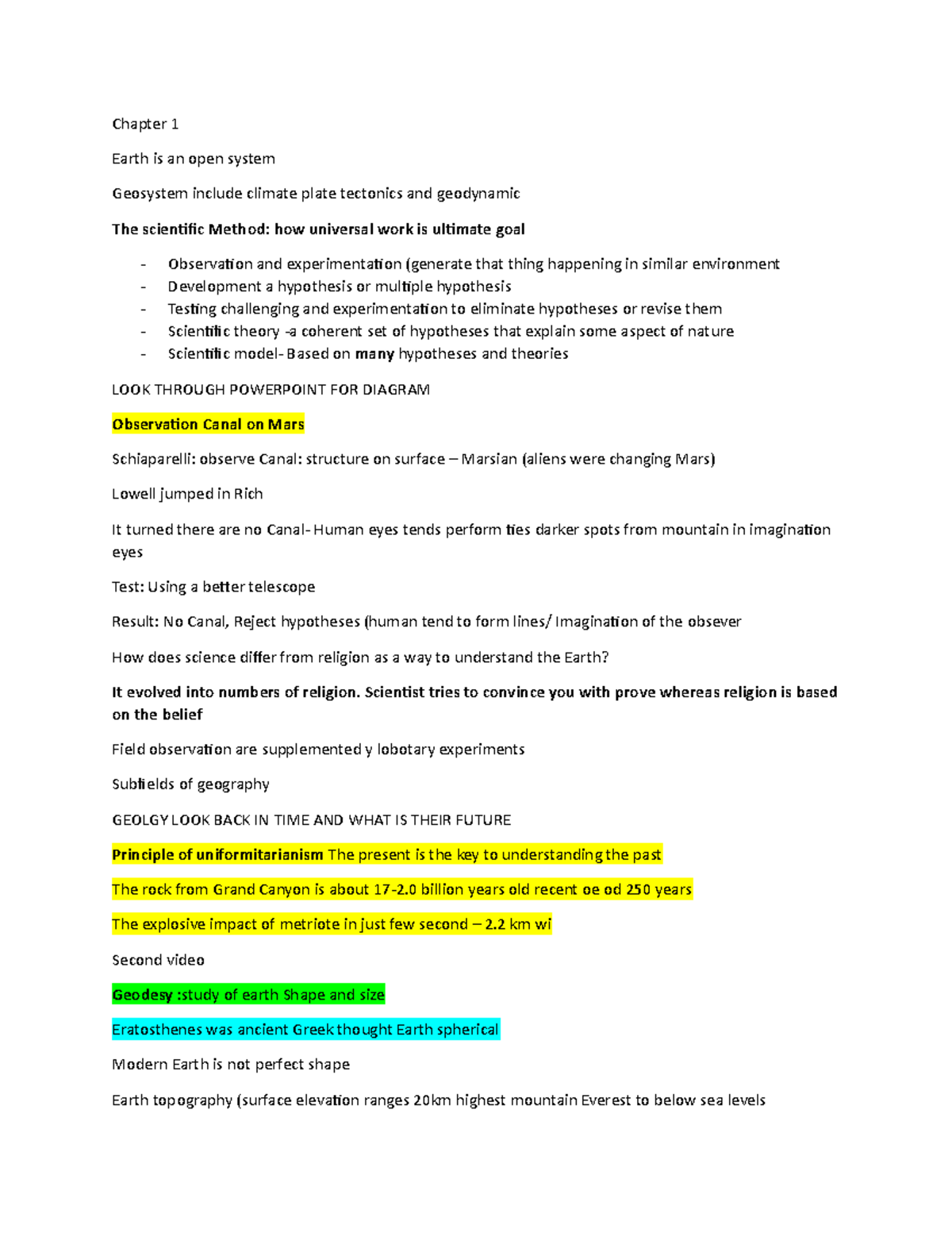 Chapter 1 Introduction to Geology 2021 Sem1 - 108/121 - U of S - Studocu