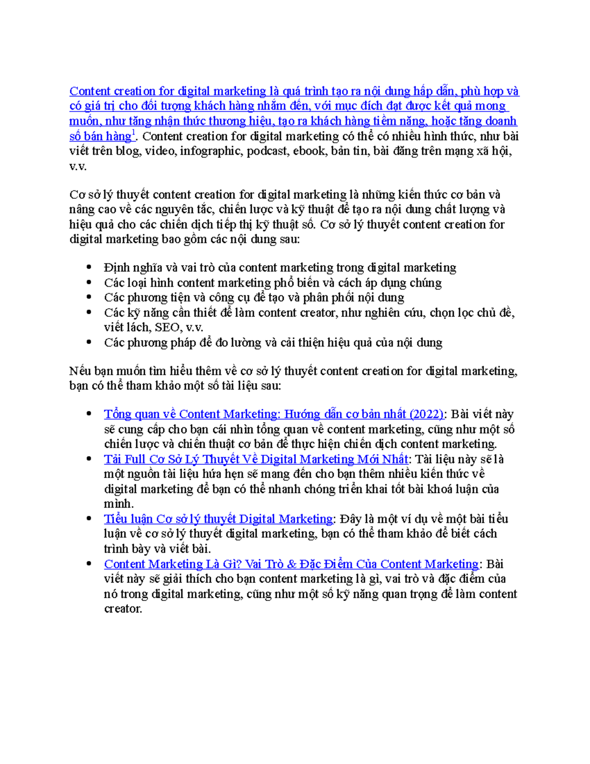 Content creation for digital marketing là quá trình tạo ra nội dung hấp dẫn - Content creation ...