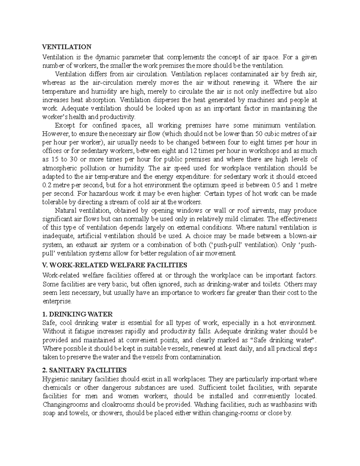 Ventilation - VENTILATION Ventilation is the dynamic parameter that ...
