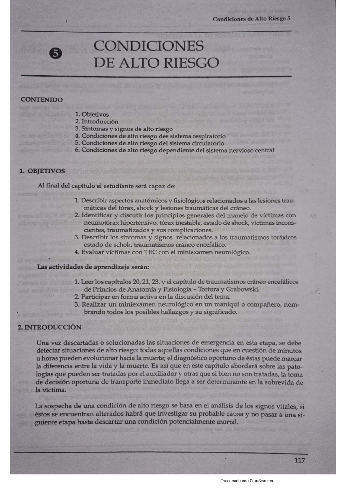 Condiciones de alto riesgo - Objetivos 2. Introducción 3. Síntomas y ...