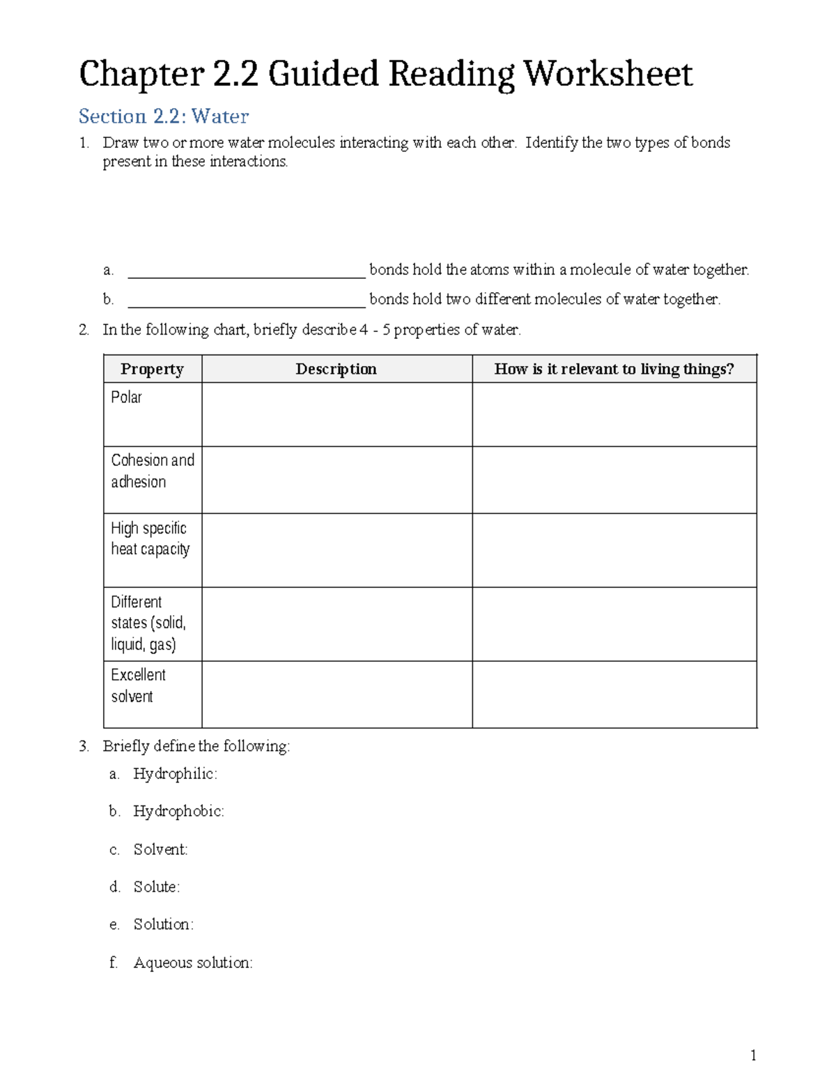 Chapter 2 Section 2 worksheet OS - Chapter 2 Guided Reading Worksheet ...