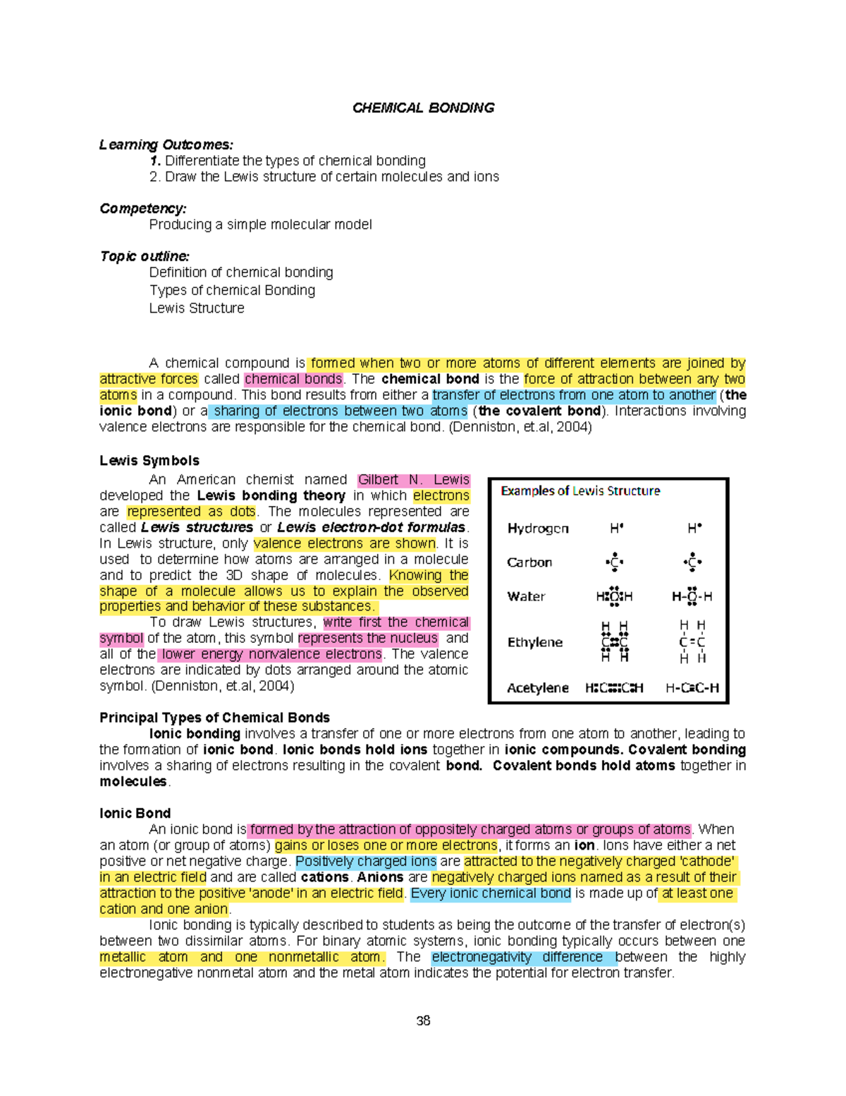 Chemical bonding - You can find this in your ebook also. - CHEMICAL ...