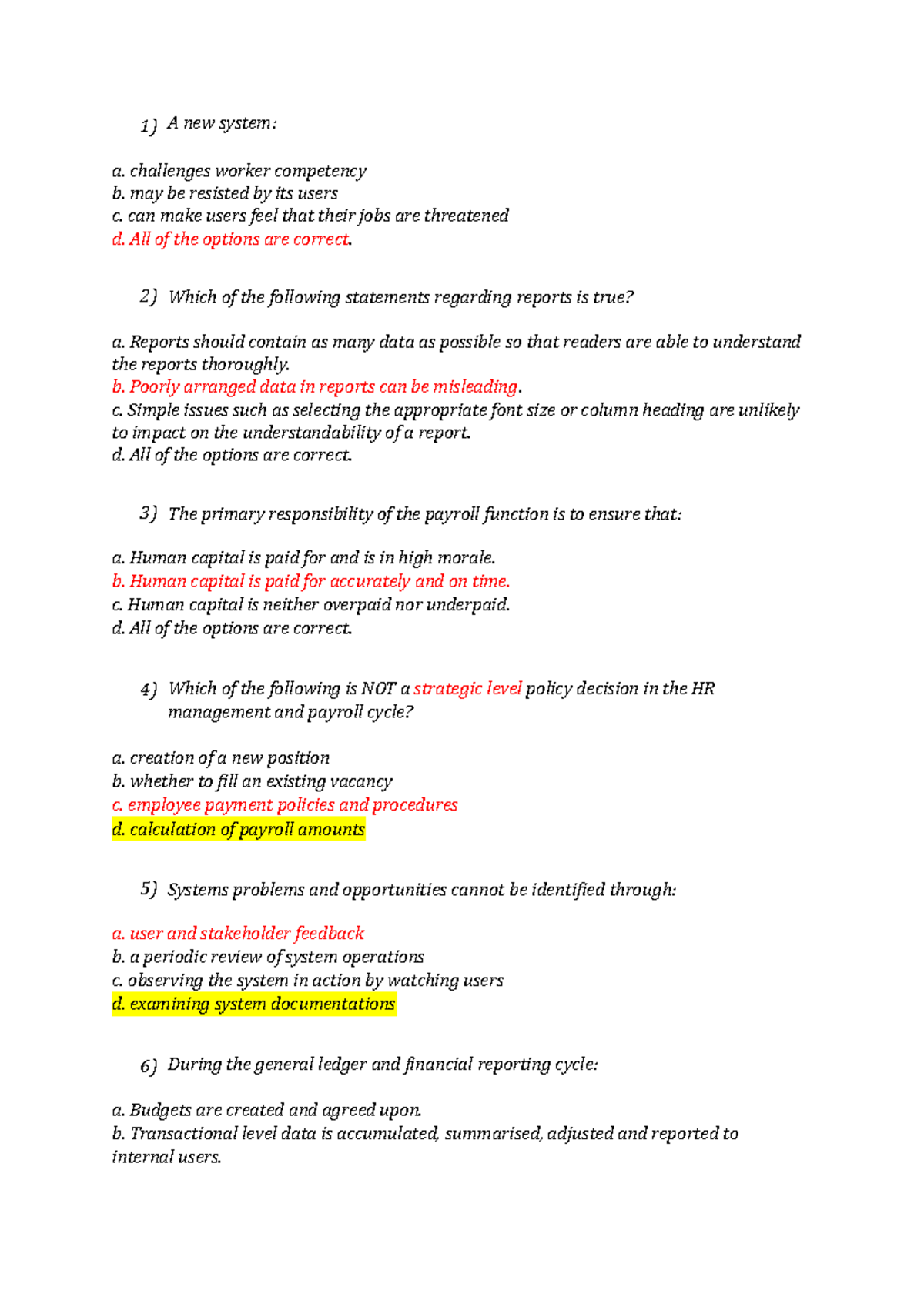 Week 11 tutorial homework answers - A new system: a. challenges worker ...