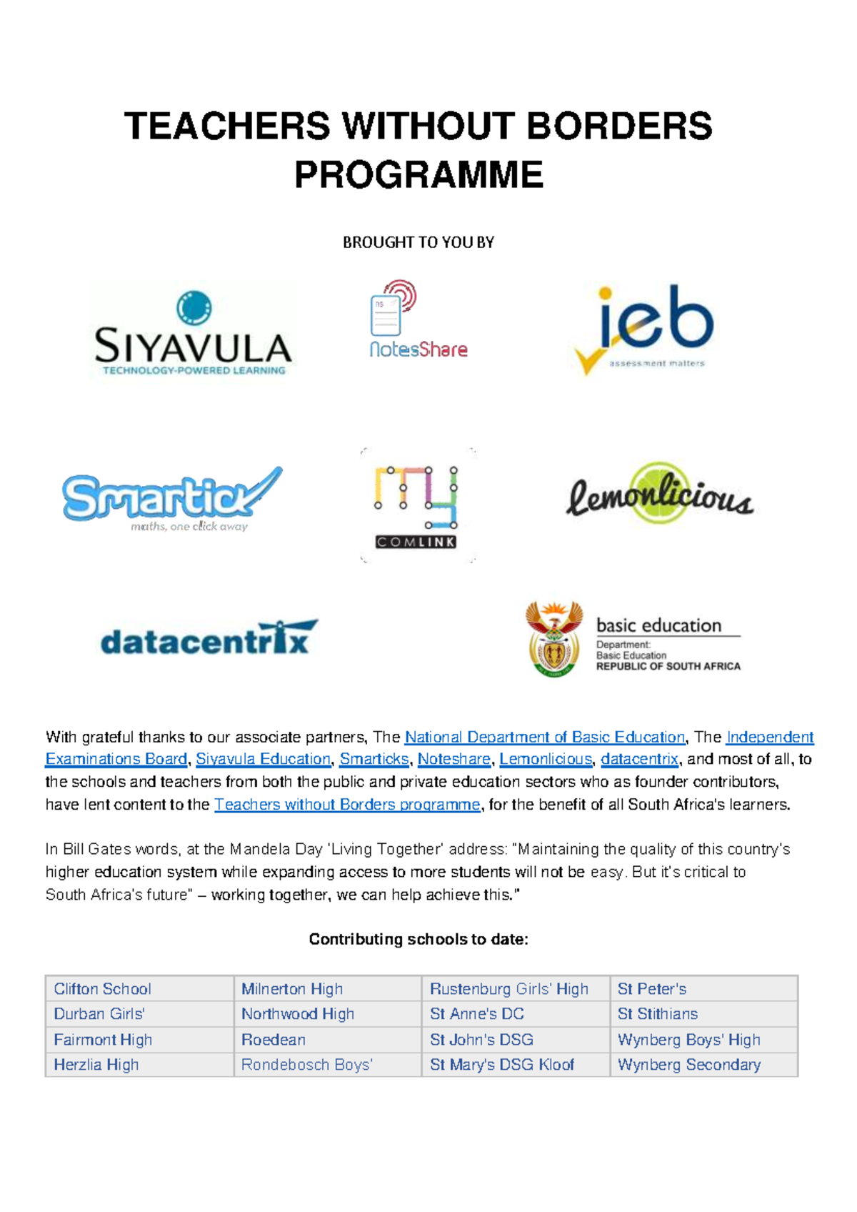 Gr 8 Geo Exam Nov 2017 - Past exam questions - TEACHERS WITHOUT BORDERS ...