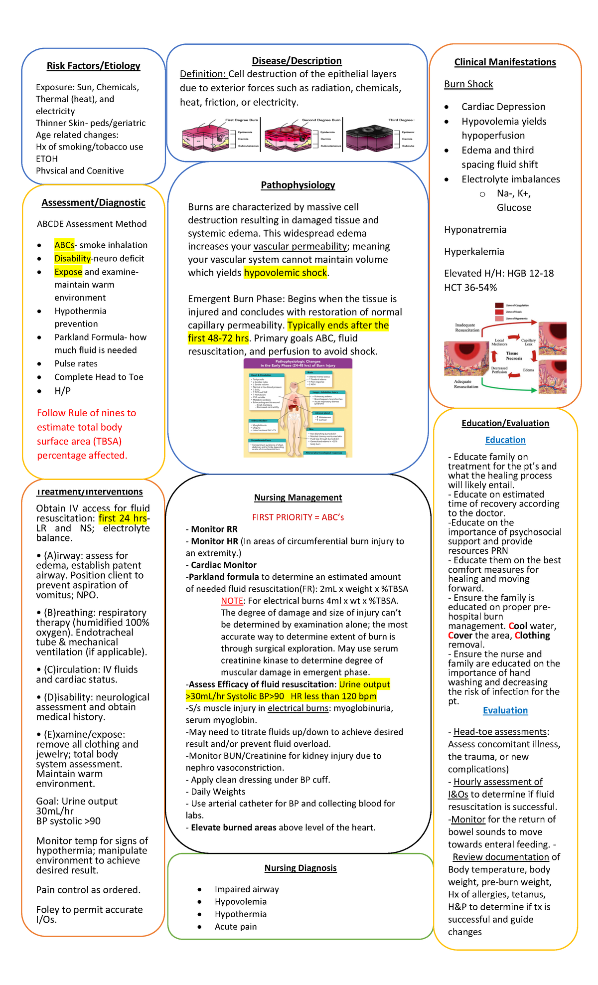 Skin Concept Maps - Disease/Description Definition: Cell destruction of ...