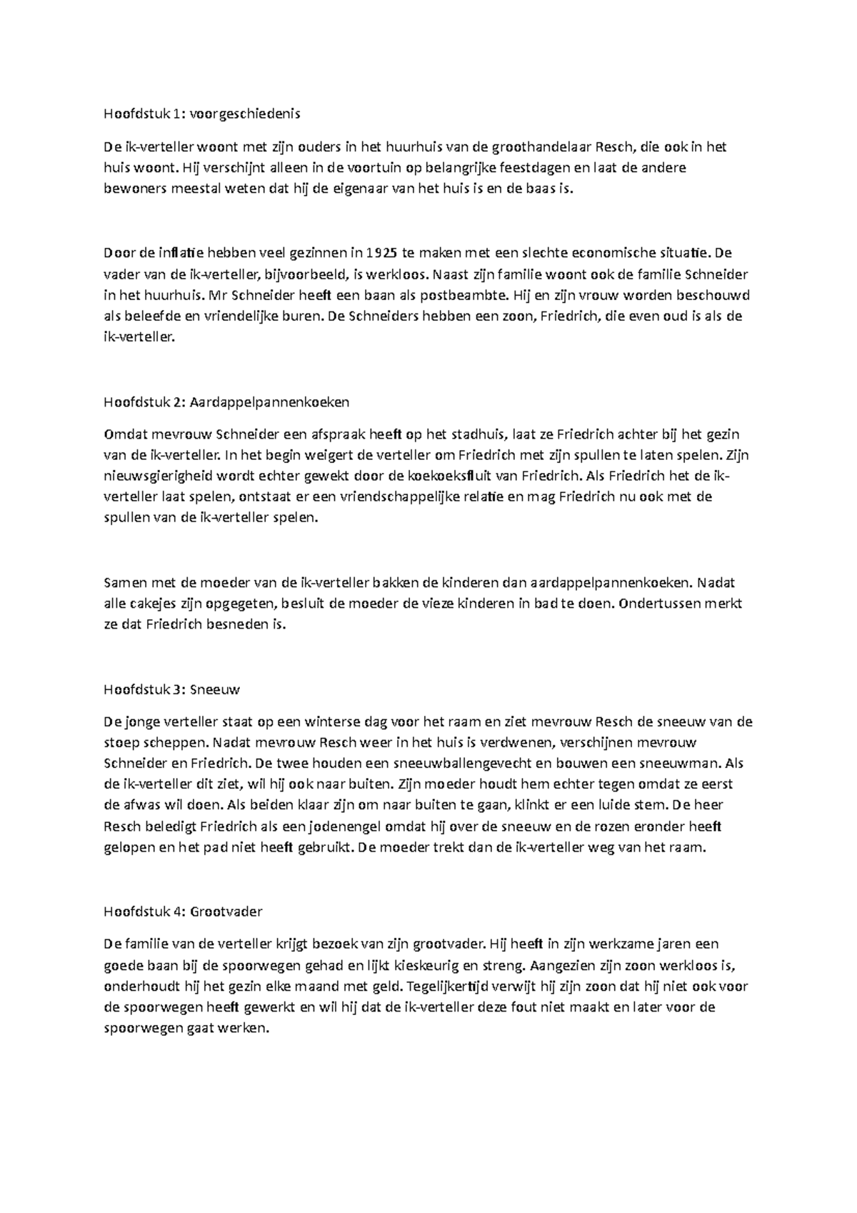 Duits boekje - heel nice - Hoofdstuk 1: voorgeschiedenis De ik ...
