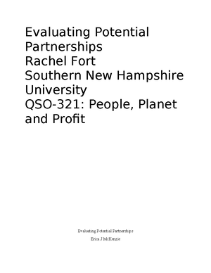 Module 7 Final Project- Triple Bottom Line - Module 7 Final Project ...