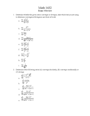 Exam 4 mit - How to practice Chemical Equilibria - Final Exam 5. Write ...