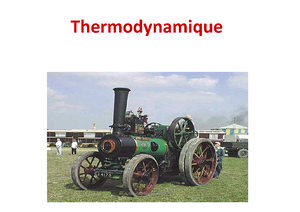 Cours thermo - Chapitre V. Introduction aux cycles thermodynamiques et ...