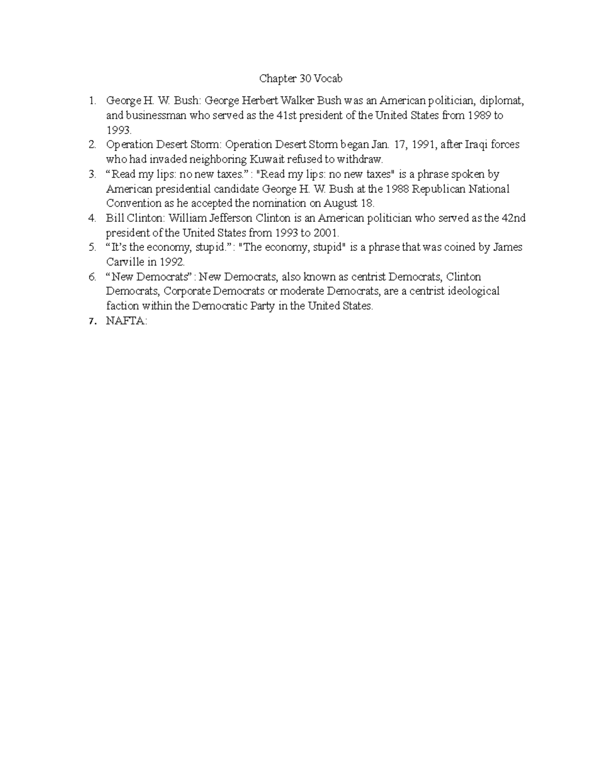 Chapter 30 Vocab - American Yawp Key Terms and Definitions - Chapter 30 ...