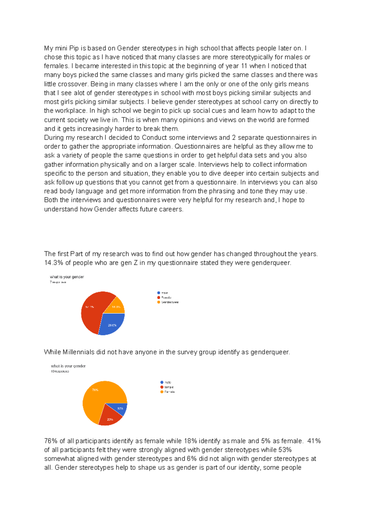 Mini pip - Mini pip example, - My mini Pip is based on Gender ...
