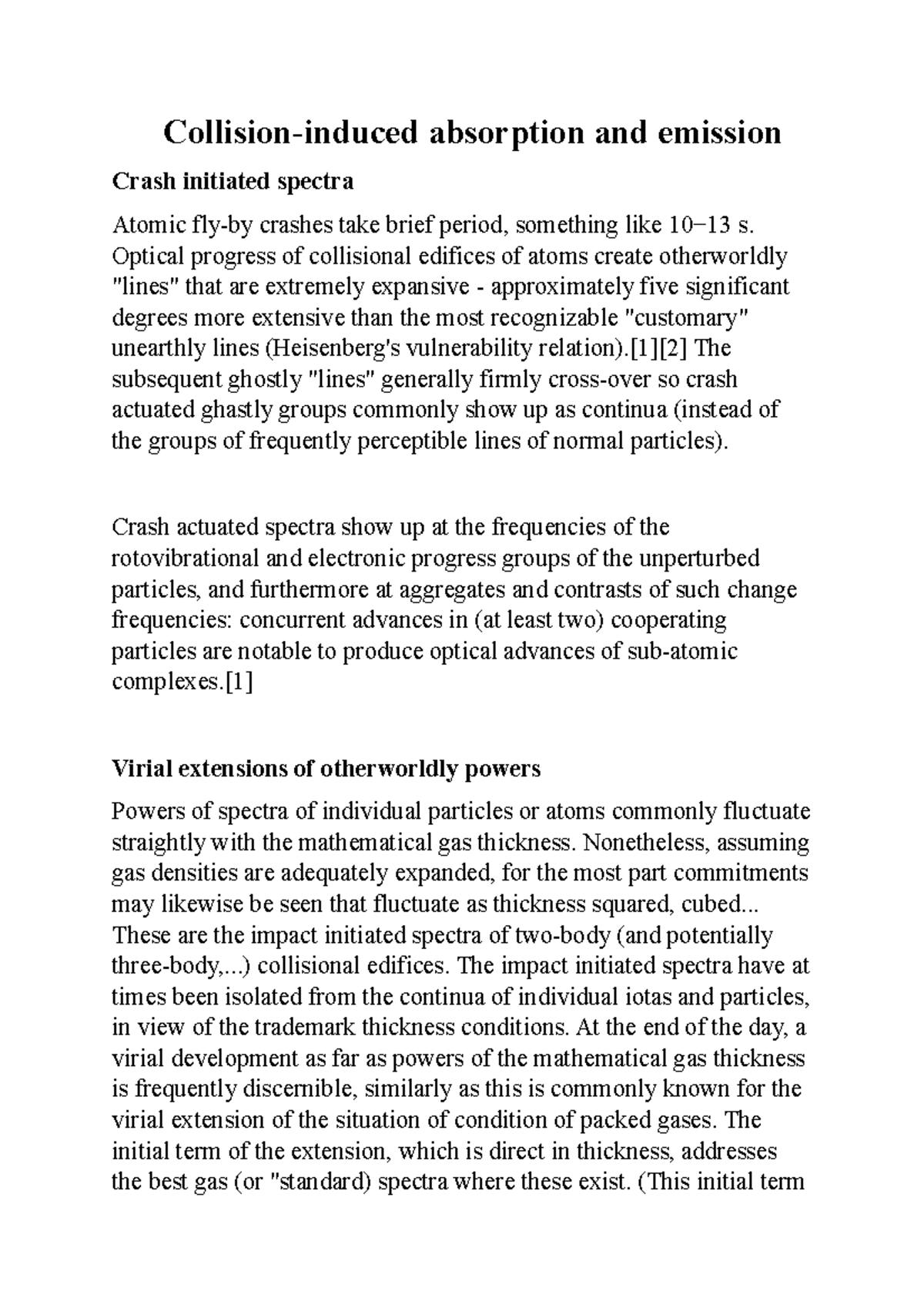Collision-induced absorption and emission 1 - Optical progress of ...