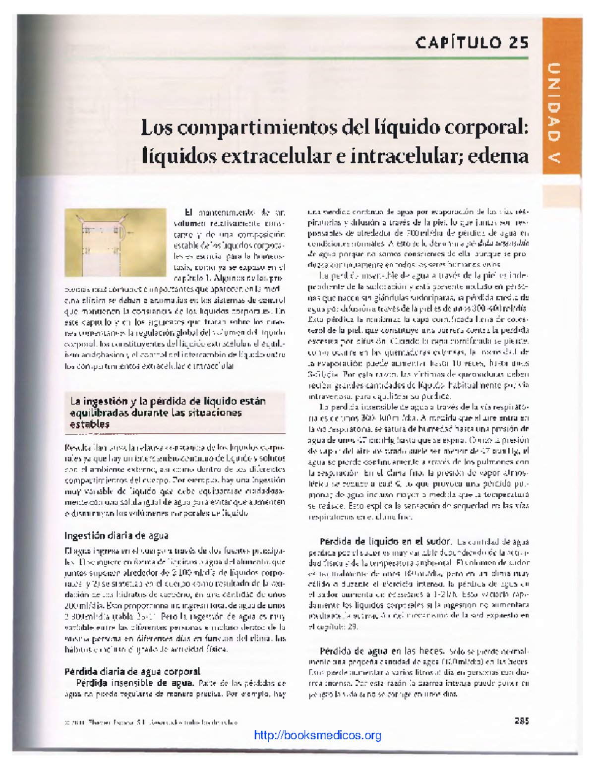 Agua y Edema compressed compressed - CAPÍTULO 25 Los compartimientos del líquido corporal ...