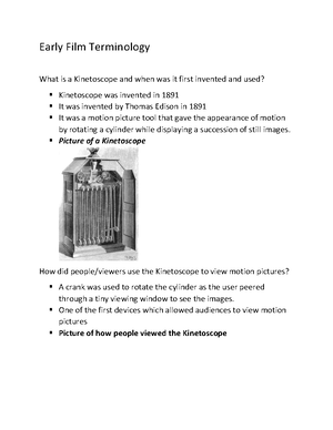 Importance and signficiance of the Kinetoscope(Early Film History) #2 ...